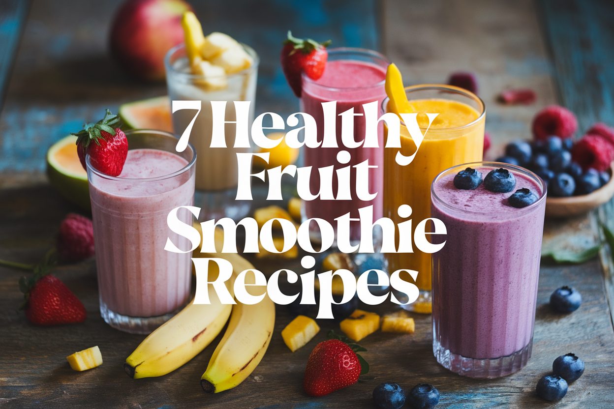 7 Healthy Fruit Smoothie Recipes You’ll Love - Freshly Vibrant